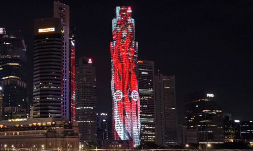 UOB Unveils Record-Breaking Projection Mapping Show